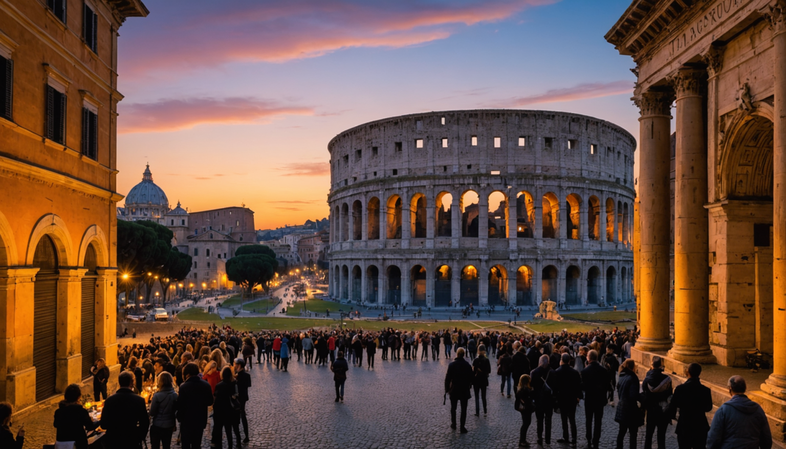 Spectacles du soir et circuits culturels à Rome